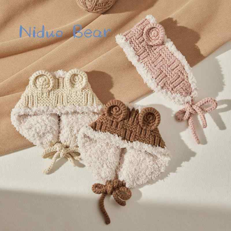 ニット帽 ベビー キッズ 秋冬 耳当て付き 防寒 防風 暖かい 女の子 子供用