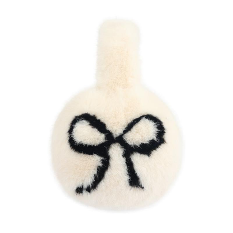 2イヤーマフ レディース 秋冬 韓国風 バタフライ ボア ふわふわ あったか イヤーウォーマー 自転車 かわいい ガーリー ふんわり