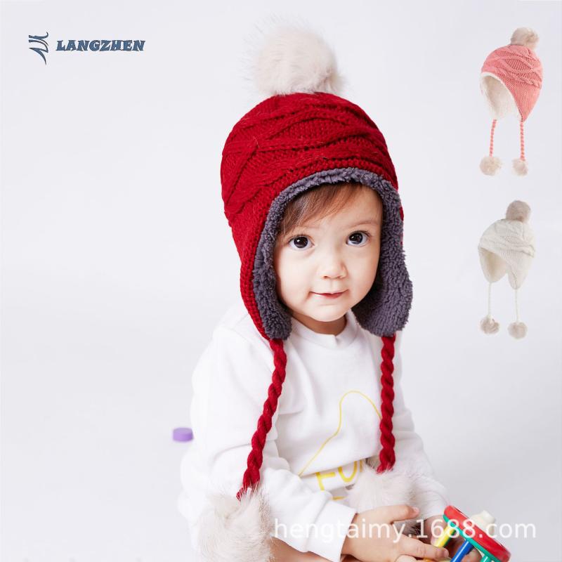 帽子 キッズ 子供 親子 ニット帽 秋冬 ラクーンファー ポンポン 暖かい 防寒 アウトドア・カテゴリ: ニット帽・カラー: レッド, ホワイト, ピンク・サイズ: S(50-52cm)1-3歳, M(54-56cm)3-8歳, L(58c...