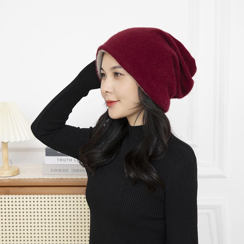 帽子 レディース ニット帽 大頭 暖かい 防寒 冷え対策 厚手 多機能 ネックウォーマー 伸縮性 チクチクしない 普段使い 旅行 秋冬