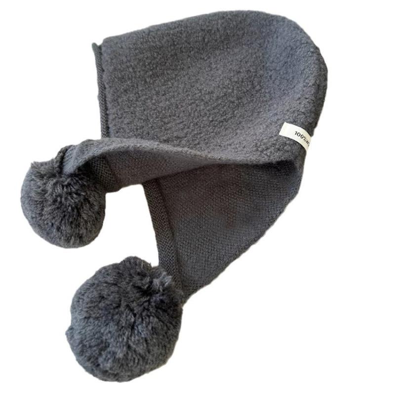 2ニット帽 レディース 秋冬 バラクファ帽子 ウール あったか 暖かい 防寒 ニット 顆粒感 毛糸