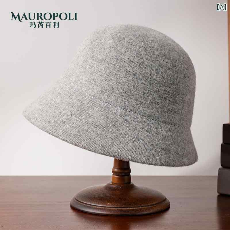 2帽子 レディース 秋冬 ニット 漁夫帽 ウール あったか 小顔効果 アウトドア おしゃれ かわいい