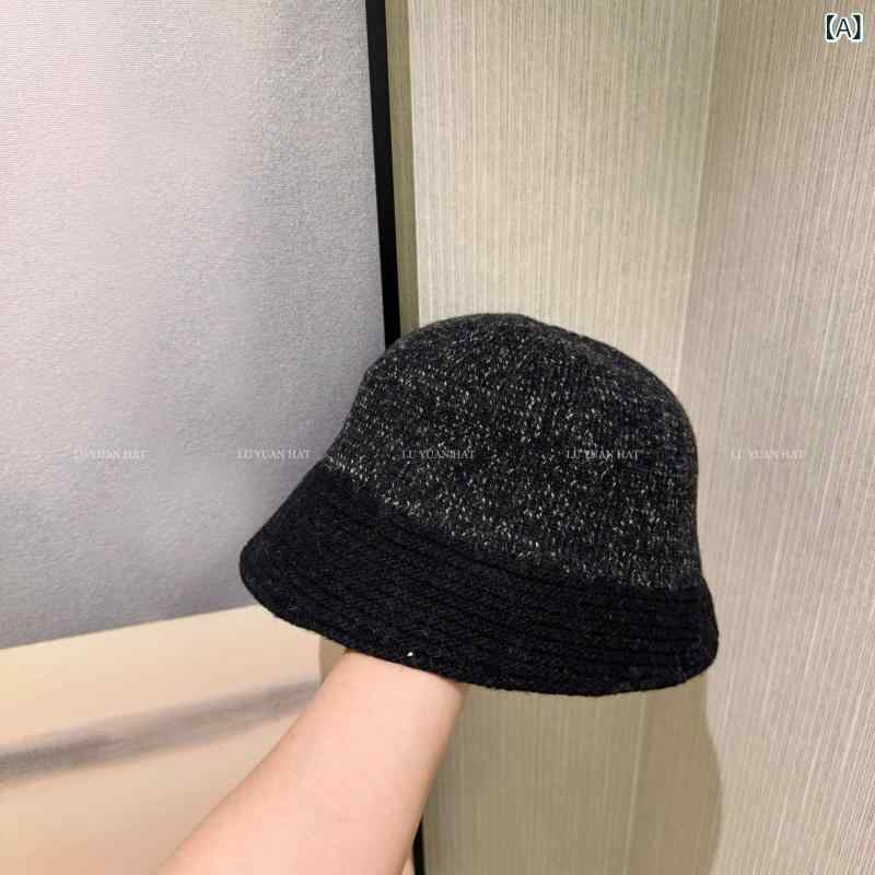 2麦わら帽子 レディース 秋冬 羊毛 ニット 混色 毛糸 フィッシャーマン ハット 小顔効果 バケットハット 韓国風 日よけ・カテゴリ: 盆帽・適合シーズン: 秋、冬・帽子の種類: 丸型・つばの形状: 短いつば・カラー: ブラック、グレー、...
