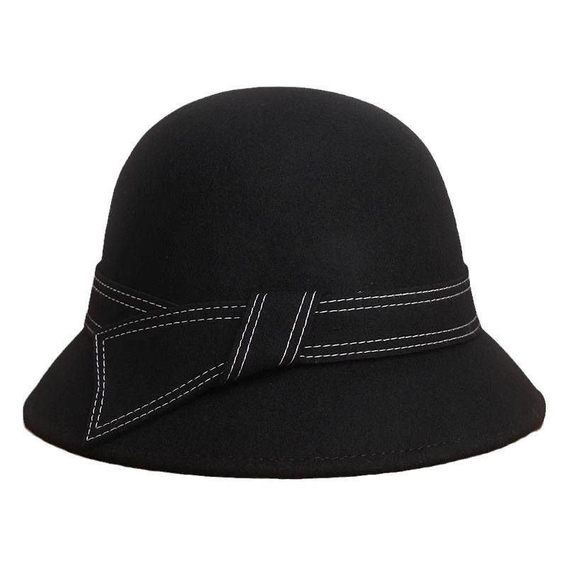 帽子 レディース 秋冬 ウール ハット レトロ リボン あたたかい バケットハット エレガント 上品 おしゃれ・カテゴリ: 漁夫帽・適合シーズン: 秋、冬・帽子の種類: 丸い・つばの形状: 短い・カラー: ブラック、キャメル、ミックスベージ...