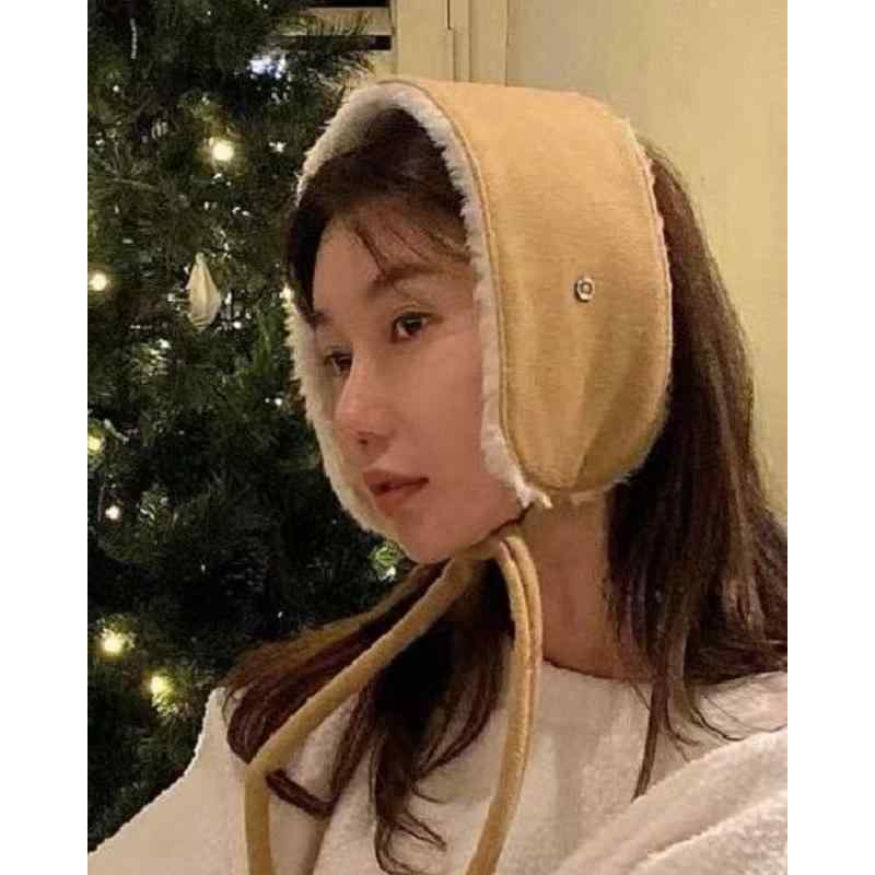 イヤーマフ レディース 韓国風 レトロ あったか ボア スエード 防寒 イヤーウォーマー・性別: 男女兼用・対象年齢: 成年・素材: 毛绒・スタイル: 基本式・柄: 単色・カラー: ホワイト, キャメル, ブラック, コーヒー, グレー・季...