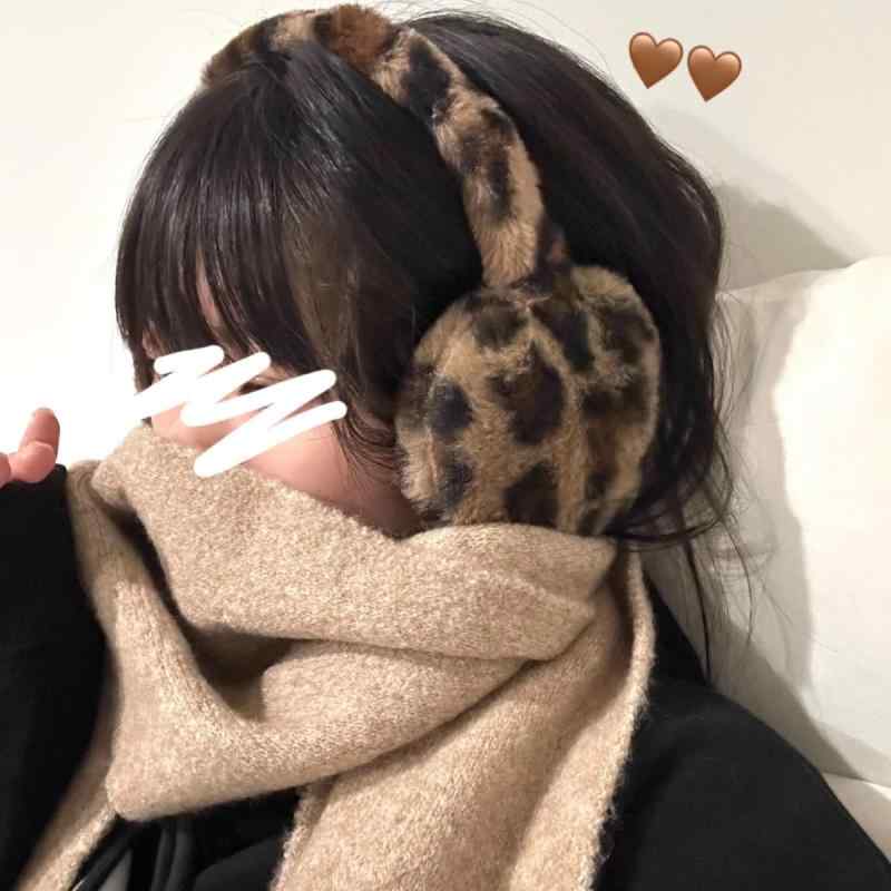 イヤーマフ レディース 防寒 秋冬 ヒョウ柄 かわいい 耳当て 防風 自転車 バイク あったか イヤーウォーマー メンズ 男性用 ファッション