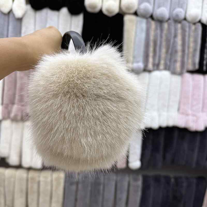 2イヤーマフ レディース 秋冬 防寒 保温 超大 フェイクフォックスファー イヤーウォーマー 耳あて 耳カバー 韓国風 デザイン