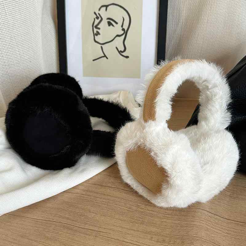 ニット帽 レディース 耳当て 秋冬 防寒 保温 イヤーマフ 耳カバー ふわふわ もこもこ かわいい 女性用