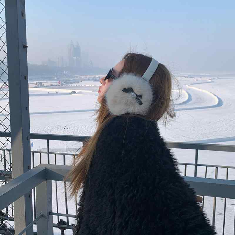 イヤーマフ レディース かわいい 耳当て 秋冬 防寒 あったか イヤーウォーマー 折畳み 自転車 厚手 ふわふわ