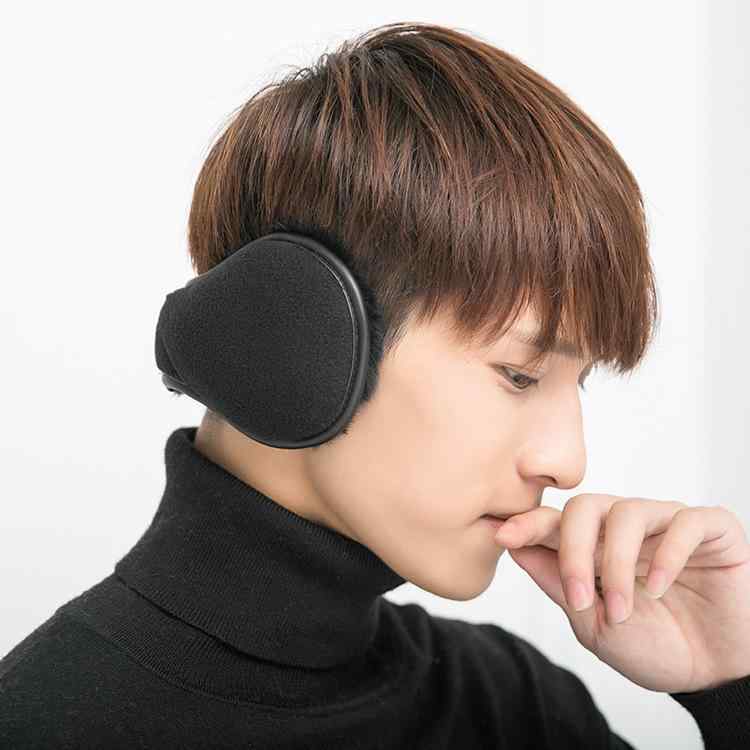 2イヤーマフ 男性用 防寒 裏ボア 耳当て イヤーウォーマー 折りたたみ式 スポーツ アウトドア