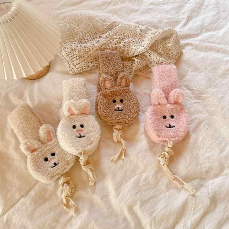 2イヤーマフ レディース かわいい 羊羔绒 うさぎ 耳あて 防寒対策 秋冬 アウトドア 学生 通学・適用性別: 男女兼用・素材: 毛绒・スタイル: 基本式・パターン: 卡通・カラー: 米白色, 白色, 咖啡色, 粉紅色・サイズ: 均码・機能...