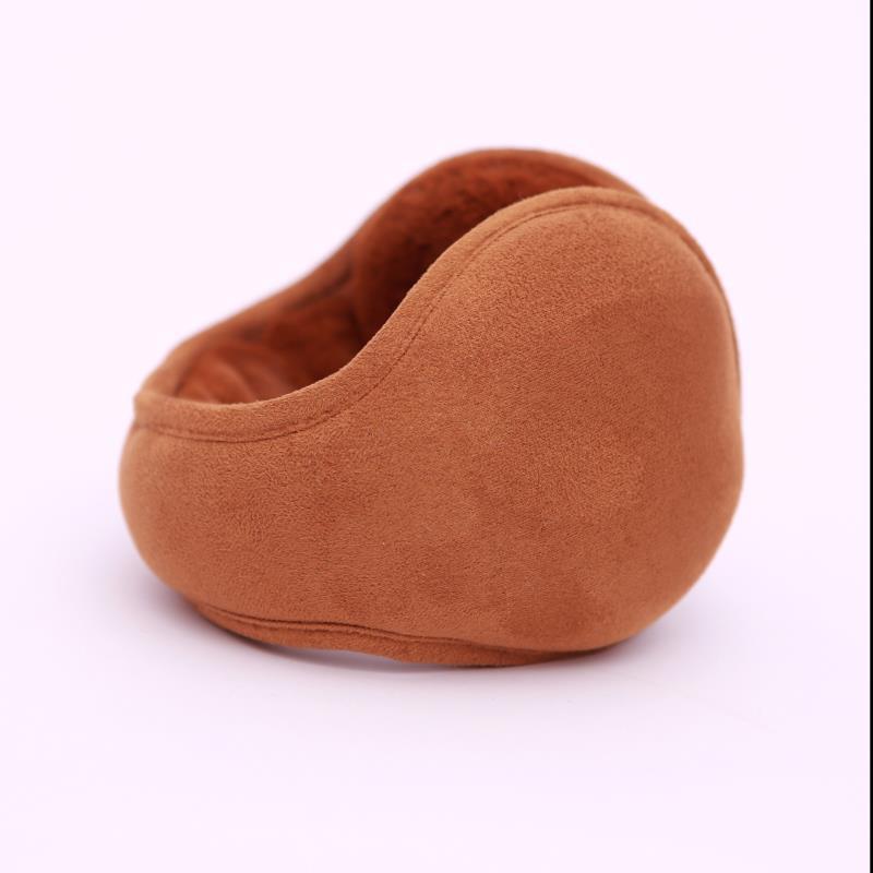 2イヤーマフ 男性用 防寒 耳当て スエード調 折りたたみ式 イヤーウォーマー 後ろ装着タイプ 軽量 あったか イヤーマフ