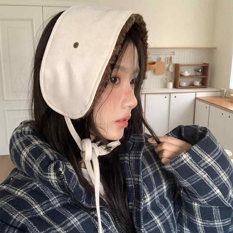 イヤーマフ レディース スエード シープボア 防寒 暖かい イヤーウォーマー 耳あて 秋冬 かわいい ふわふわ モコモコ