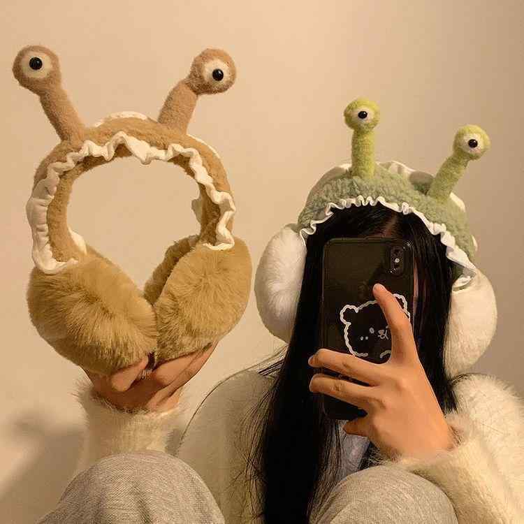 イヤーマフ レディース かわいい 折りたたみ式 青蛙モチーフ 耳あて 耳カバー ガールズ 防寒 対策
