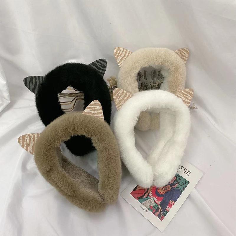 イヤーマフ レディース 猫耳 かわいい 韓国風 耳当て 帽子 秋冬 防寒 保温 イヤーウォーマー 女性用