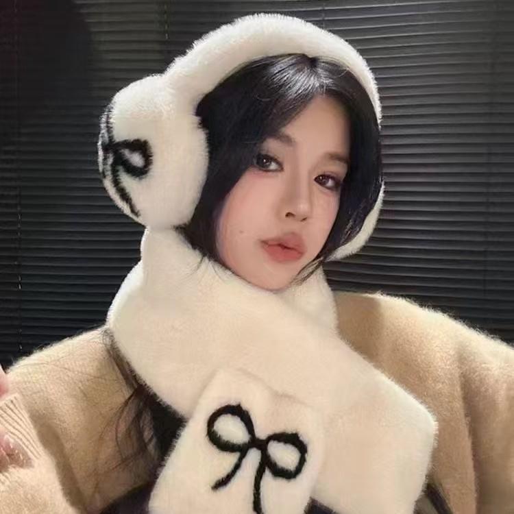 イヤーマフ レディース バタフライ 秋冬 スヌード ファッション 折りたたみ式 イヤーウォーマー 防寒 暖かい ネックウォーマー 厚手