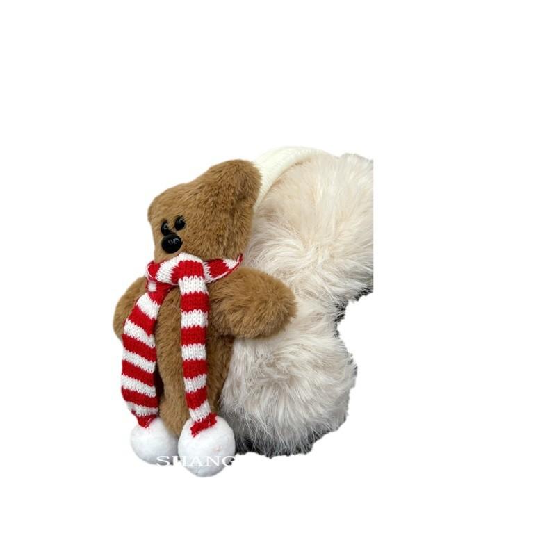 2イヤーマフ レディース かわいい 小熊 防寒 保温 学生 耳あて クリスマス ギフト プレゼント 秋冬 通学 暖か モコモコ ふわふわ