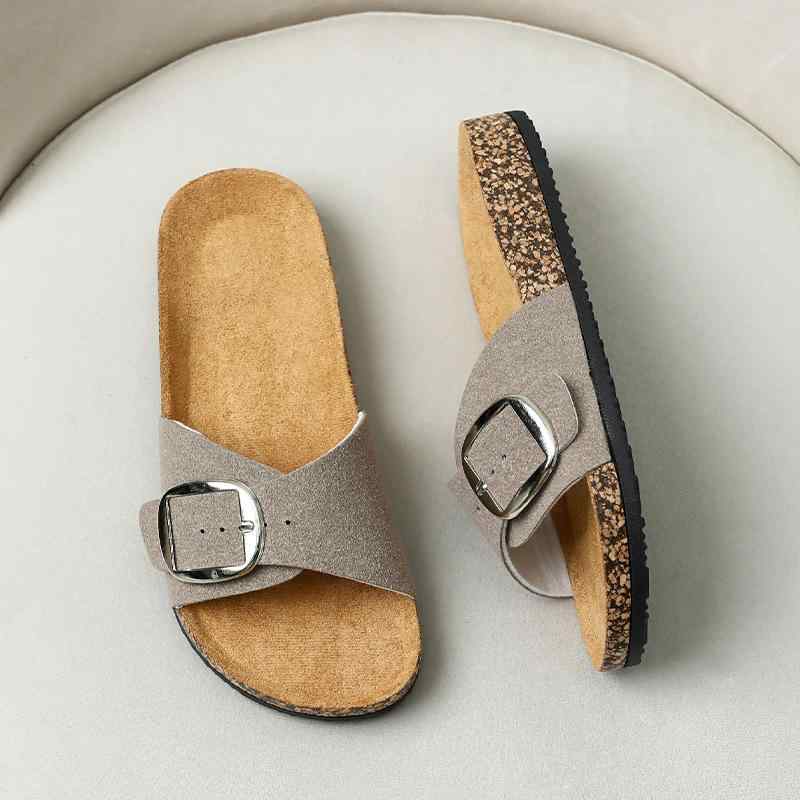 サンダル レディース 婦人靴 スリッパ フラットソール ローヒール ぺたんこ 痛くない 歩きやすい 履きやすい 滑り止め加工 スエード調 レトロ かわいい 普段使い お出かけ