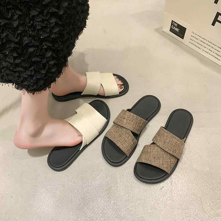 サンダル レディース 麻布 涼しい フラット底 ぺたんこ 履きやすい スリッパ 軽量 軟らかい ローヒール つっかけ リラックス カジュアル 普段使い 春夏・カテゴリ: サンダル・対象年齢: 大人・スタイル: エレガント・流行の要素: リボ...