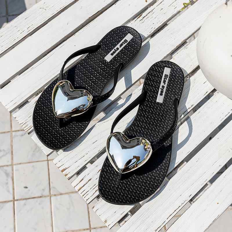 サンダル レディース ファッション 外履き 滑り止め ビーチ サンダル 鼻緒 サンダル かわいい ハート型 普段使い リゾート 春夏