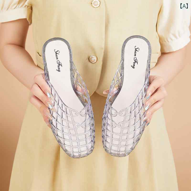 サンダル レディース ぺたんこ 履きやすい スリッパ サンダル 歩きやすい 疲れない 痛くない かわいい 軽量 滑り止め 快適 婦人靴 母の日 水晶 春夏