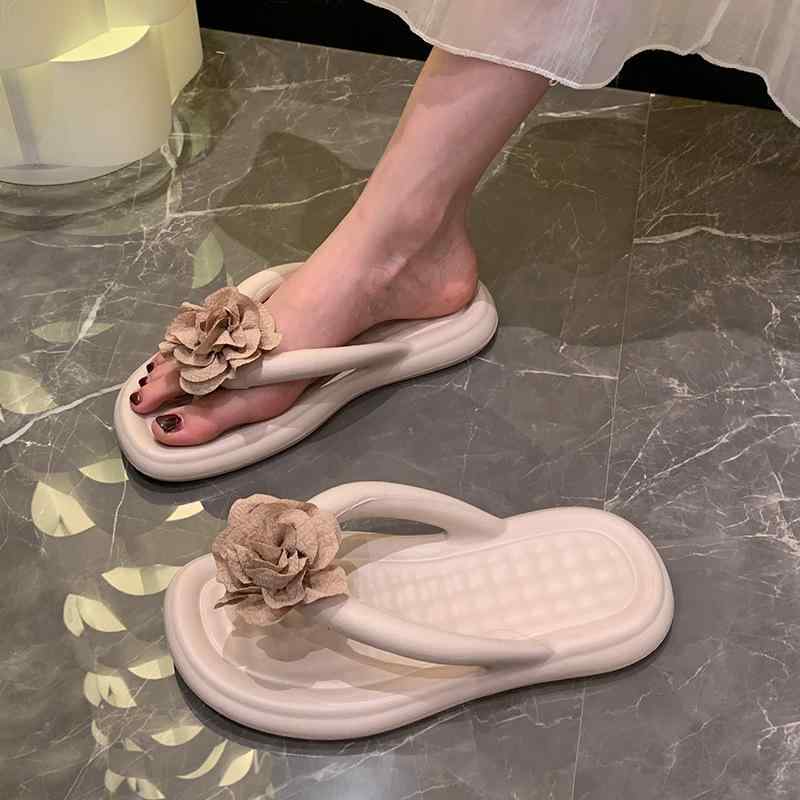 サンダル レディース かわいい 花柄 ビーチサンダル フラット底 滑り止め 普段使い おしゃれ 痛くない 歩きやすい 春夏