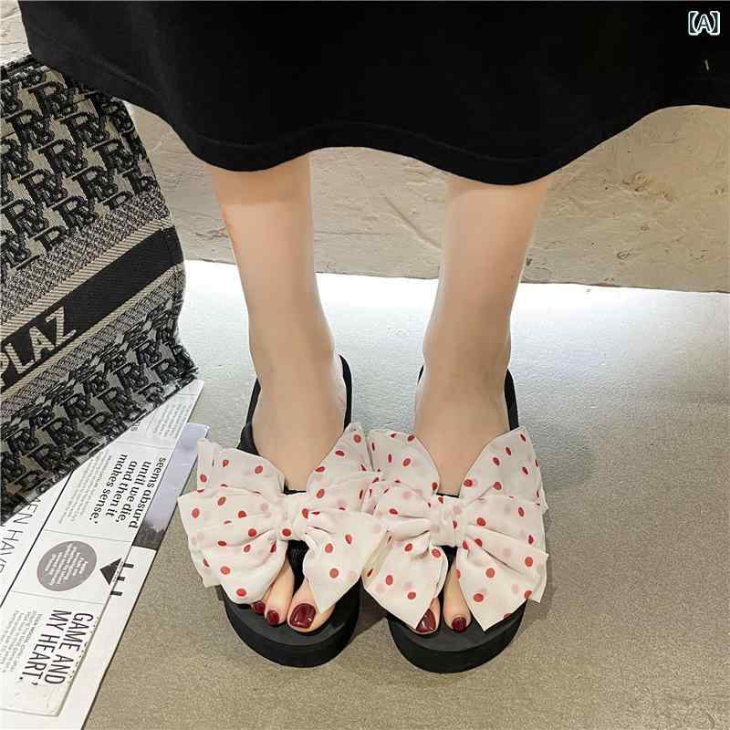 2サンダル レディース 涼しい 蝶結び スリッパ ルームシューズ 外履き レジャー リラックス 通気性 軽量 春夏 エレガント かわいい