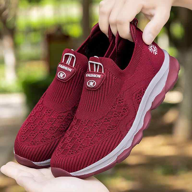 靴 レディース 高齢者 介護シューズ リハビリシューズ スリッポン 婦人靴 メッシュ 通気性 履きやすい 歩きやすい 軽量 屈曲性 滑り止め 衝撃吸収 春夏 普段使い