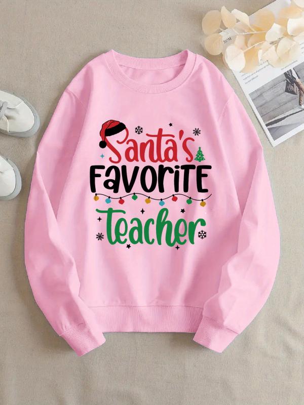 トレーナー レディース クリスマス サンタ プリント 裏起毛 暖か かわいい 普段使い リラックス 秋冬