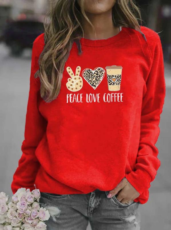 トップス レディース プリント柄 丸首 スウェット トレーナー 普段使い リラックス ウェア 接触冷感 吸湿速乾 カジュアル スタイル・スタイル: プルオーバー・フィット: ストレート・セット内容: 単品・着丈: ミドル丈(50cm超65c...