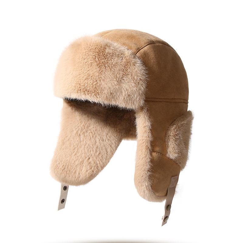 帽子 レディース 秋冬 护耳 雷锋帽 加厚 防寒 保温 アウトドア スキー サイクリング 防風 ニット帽