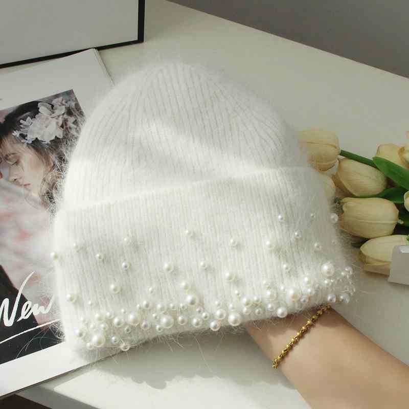 2ニット帽 レディース 秋冬 韓国 かわいい 保温 外出 アウトドア 大きめ ニット 冷え対策 ホワイト ウサギ ラビット