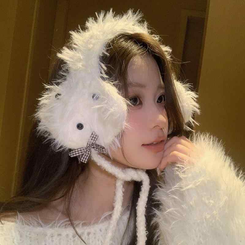 イヤーマフ レディース かわいい 防寒 秋冬 学生 自転車 バンド付き 耳カバー 耳あて イヤーウォーマー ふわふわ もこもこ