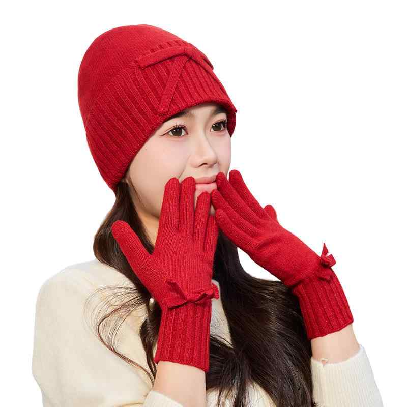 帽子 レディース 秋冬 ニット帽 手袋 セット ウール 暖かい 防寒 小顔効果 あったか かわいい ケーブル編み 婦人 女性用 ミセス お洒落 防風 寒さ対策[ "・製品カテゴリ: 毛糸帽子", "・流行の要素...