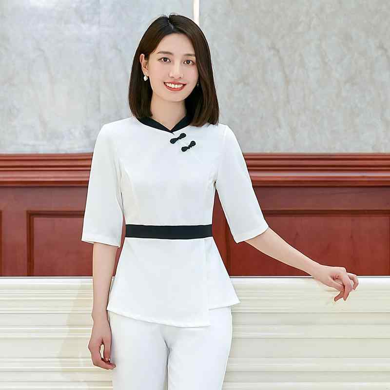 2エステ 制服 レディース サウナ マッサージ 接触冷感 スパ サロン 施術着 沐足 浴衣