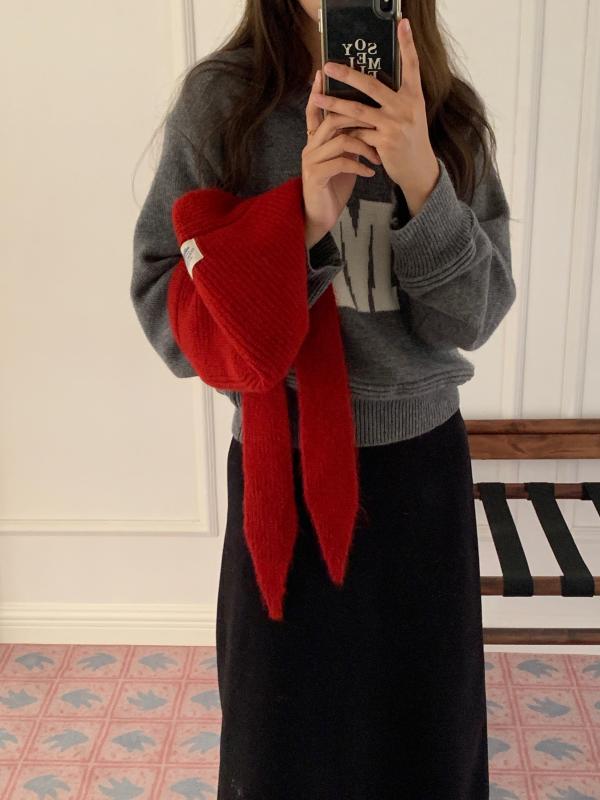 バラクラバ レディース 秋冬 ウール ニット帽 ニットキャップ 耳あて 帽子 マフラー 一体型