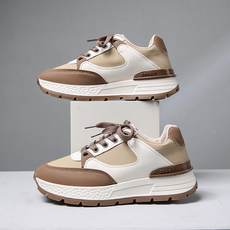 スニーカー レディース 厚底 通学靴 ランニングシューズ スポーツシューズ 運動靴 疲れない 履きやすい 歩きやすい 美脚効果 クッション性 滑り止め付き カジュアル 韓国ファッション 春秋