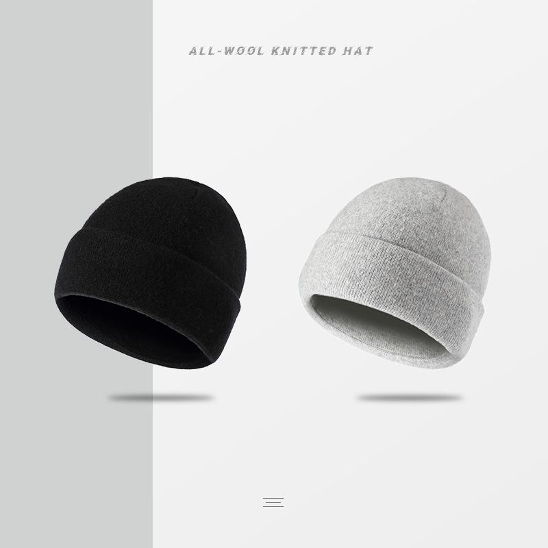 帽子 秋冬 ニット帽 男女兼用 ウール あったか 防寒 中高年 ビーニー