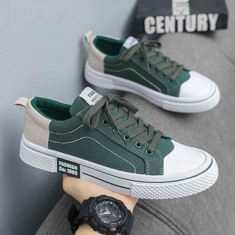 スニーカー メンズ 赤色 キャンバス 通気性 ローカット スリッポン 男性用 トレンド スポーツ 運動 普段使い ウォーキング