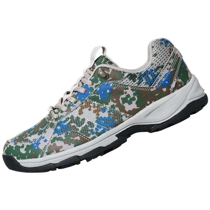 スニーカー 男性用 超軽量 通気性 トレーニングシューズ ランニングシューズ 迷彩柄 解放シューズ グリップ クッション性