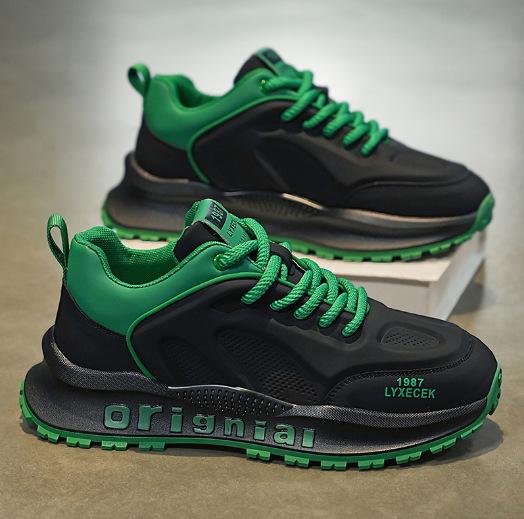 スニーカー メンズ 男性用 運動靴 軟底 クッション性 スポーツシューズ カジュアルシューズ 通学 普段使い デザイン 春・スタイル: カジュアル・機能: 軽量, 防滑, 耐摩耗・性別: 男・パターン: 拼色・甲材: 合成皮革・靴底素材: ...