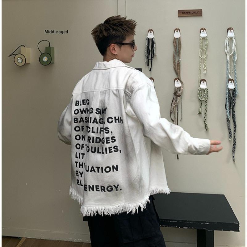 ジャケット メンズ 男性用 デニム ダメージ加工 Gジャン アウター ブルゾン ワークジャケット ヴィンテージ風 アメカジ 春秋