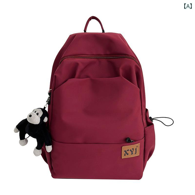 リュック レディース メンズ 高校生 韓国風 大学生 学生用 鞄 通勤 通学 バックパック・適用性別: 男女兼用・適用シーン: 学校教育・素材: ナイロン・スタイル: ストリート・容量: 20～35L・機能: 通気性・パソコン収納サイズ: ...