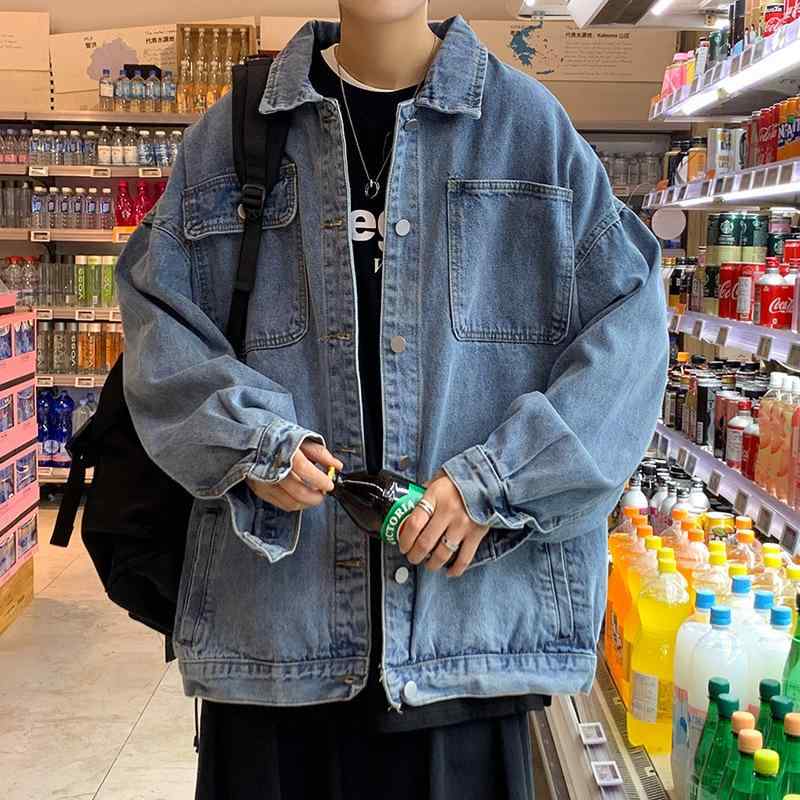 ジャケット メンズ 男性用 デニム 春秋 ワークジャケット カジュアル ストリート ゆったり スタイル 港スタイル