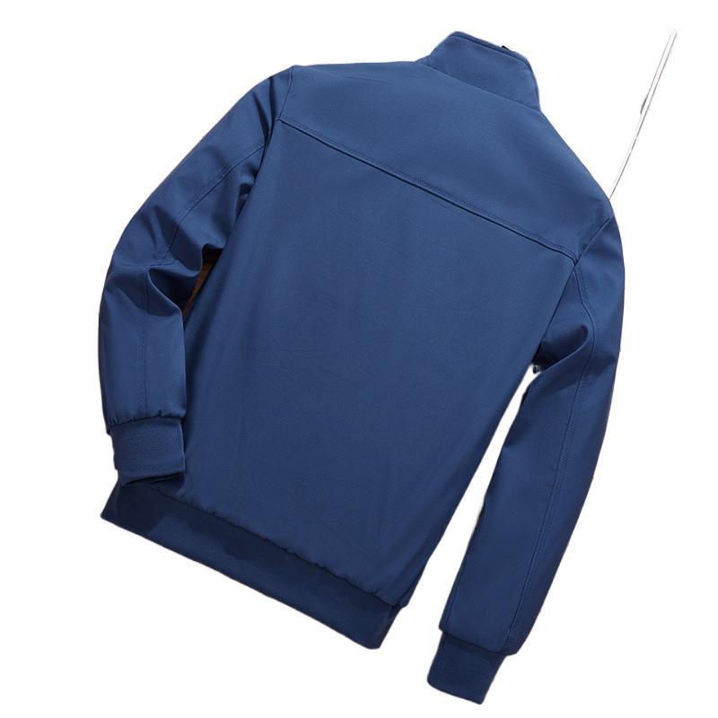 ジャケット メンズ 男性用 秋冬 アウター ブルゾン ジャンパー 無地 スリム 立ち襟 カジュアル 普段使い