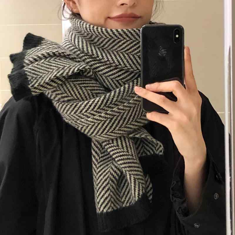 マフラー レディース 秋冬 厚手 大判 韓国風 学生 かわいい ストール 防寒 ショール 襟巻き 暖かい ひざ掛け ブランケット 日韓風・流行元素: 線条・機能: 保温・スタイル: 清新、甘美・カラー: 菱形格紋・素材: 仿羊絨 (アクリル...