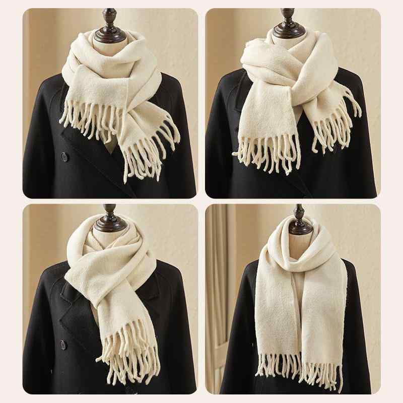 マフラー レディース 秋冬 ストール ショール 纯色 かわいい 暖かい 大判 無地 ふわふわ 学生 厚手 ニット 通勤 旅行 ひざ掛け 肩掛け ブランケット 防寒対策