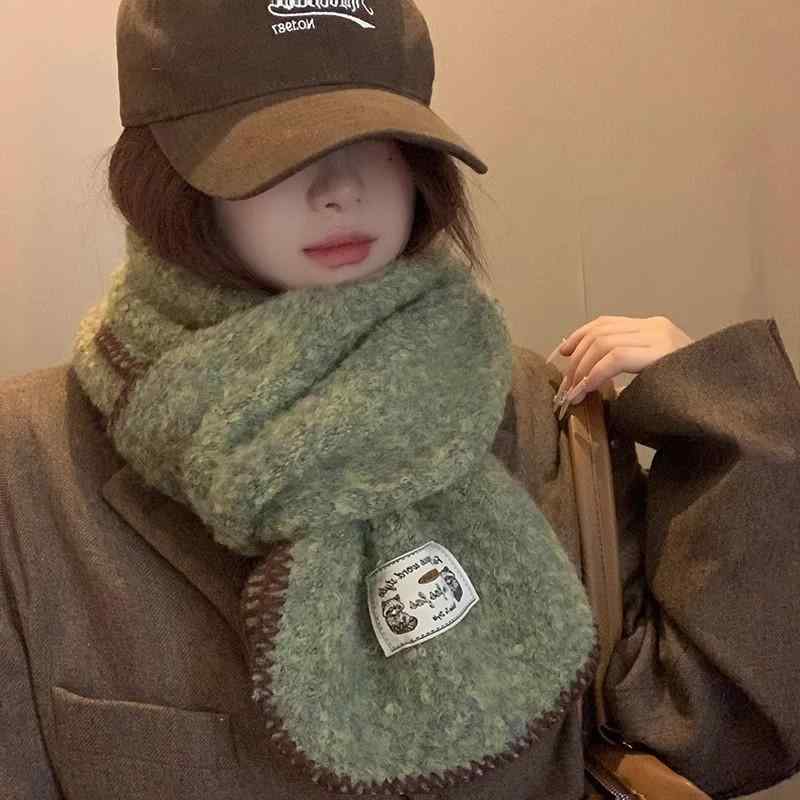 マフラー レディース 秋冬 高級感 韓国風 厚手 防寒 暖かい ネックウォーマー ファッション おしゃれ かわいい