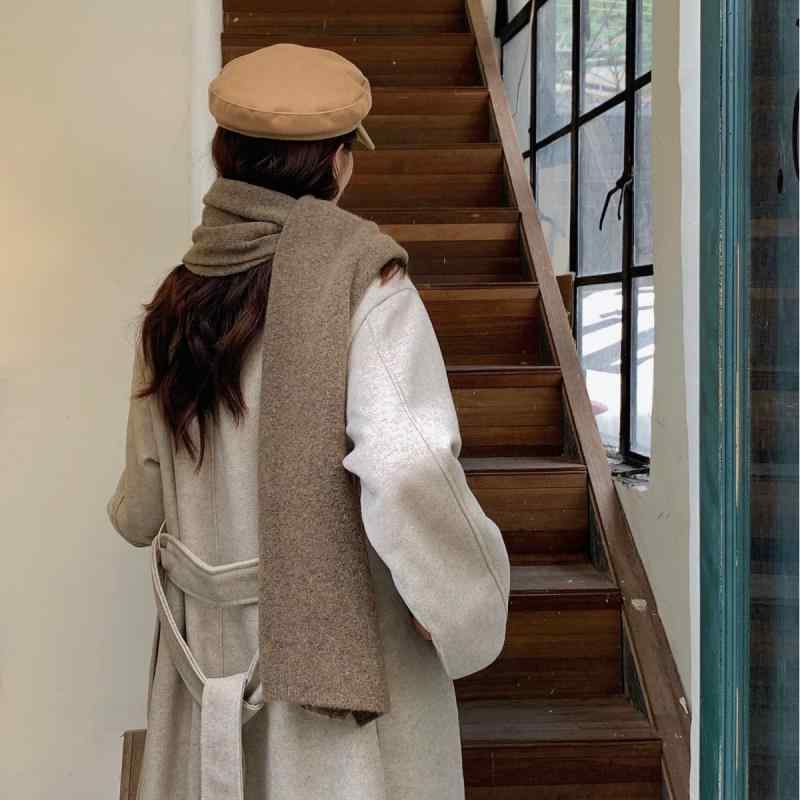 2マフラー レディース 秋冬 ウール 混 高級感 ニット やわらか あったか 大判 ストール ショール ひざ掛け 防寒 冷房対策 デイリー 普段使い