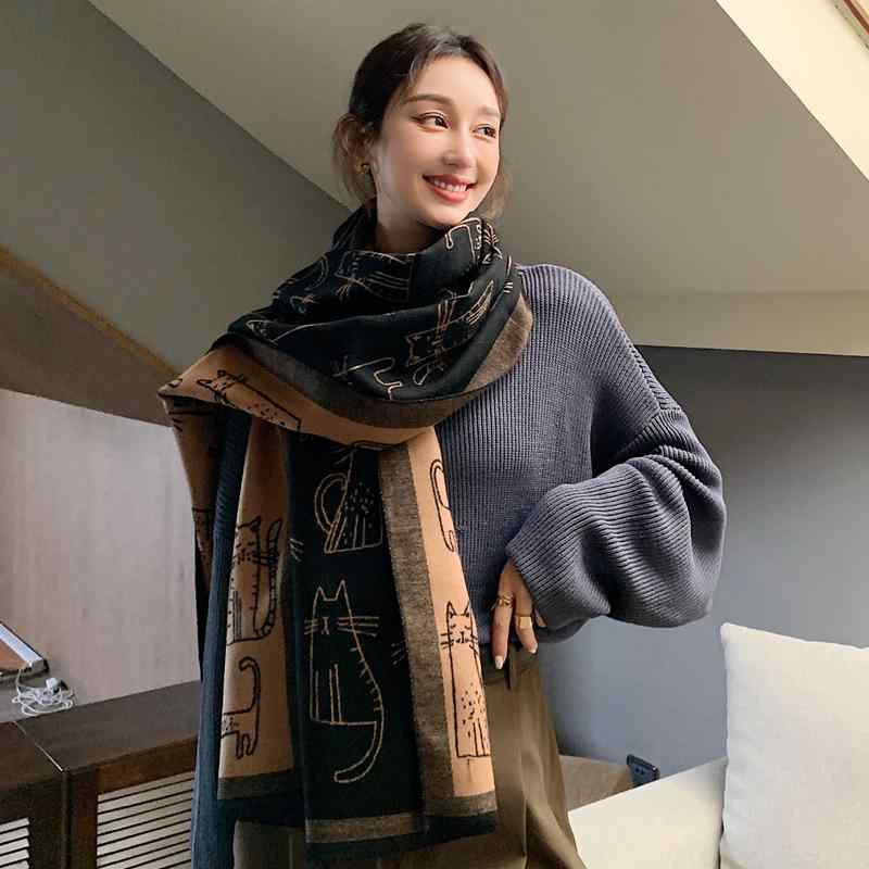 2マフラー レディース 秋冬 仿羊絨 ショール ストール 厚手 あったか 学生 かわいい おしゃれ トレンド 大判 ひざ掛け ネックウォーマー 防寒